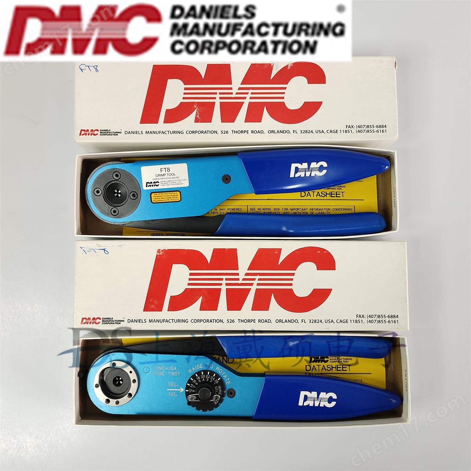 美国 DMC USA CAGE 11851 压线钳 FT8 大通孔军标压接规范 AF8升级版-化工仪器网